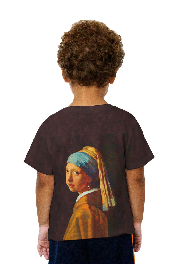 Kids Johannes Vermeer - "Girl With a Pearl Earring" (1665) Kids T-Shirt ...