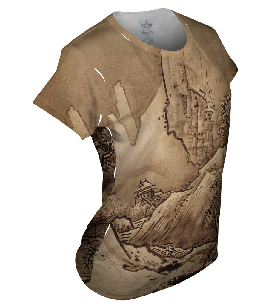Sesshu Toyo - "Winter Landscape" (1486) Womens Top | Yizzam