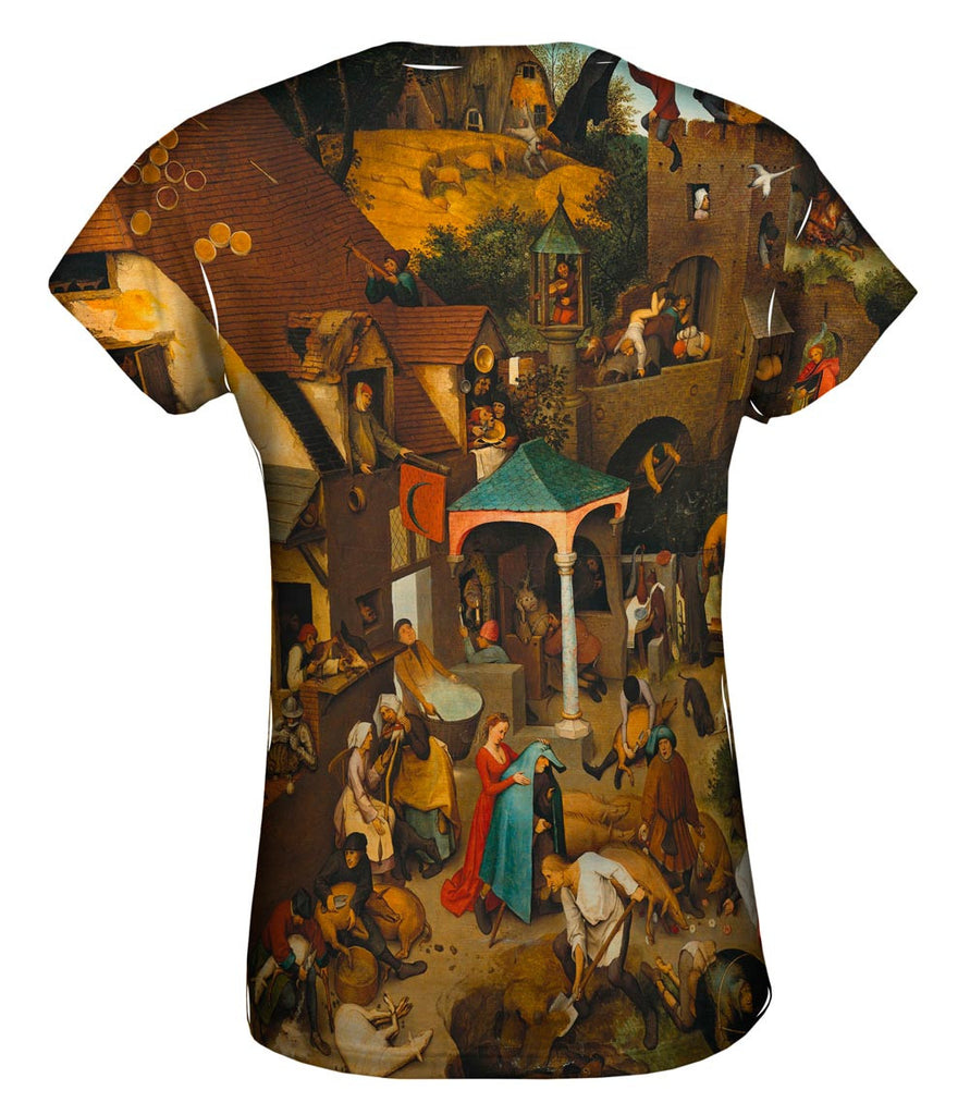 Pieter Bruegel The Elder - "Netherlandish Proverbs"(1559) Womens Top ...