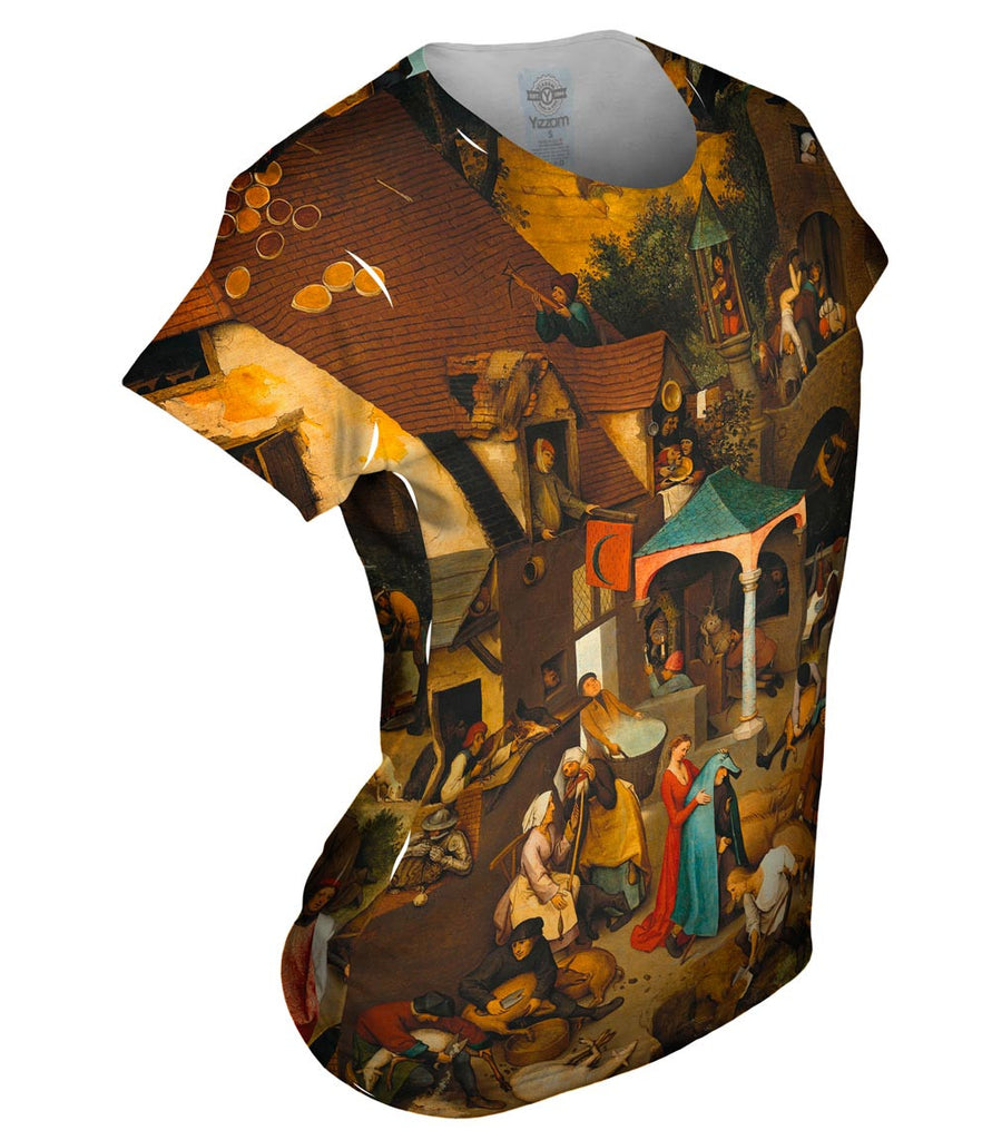 Pieter Bruegel The Elder - "Netherlandish Proverbs"(1559) Womens Top ...