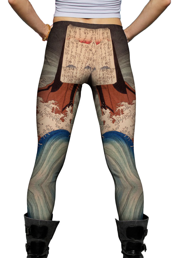 Japan - Utagawa Hiroshige - "Old Story of Azuma" (1845) Womens Leggings ...