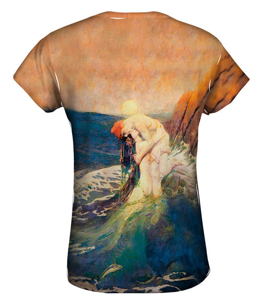 Howard Pyle - "The Mermaid" (1910) Womens Top | Yizzam