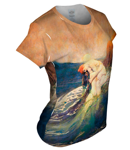 Howard Pyle - "The Mermaid" (1910) Womens Top | Yizzam