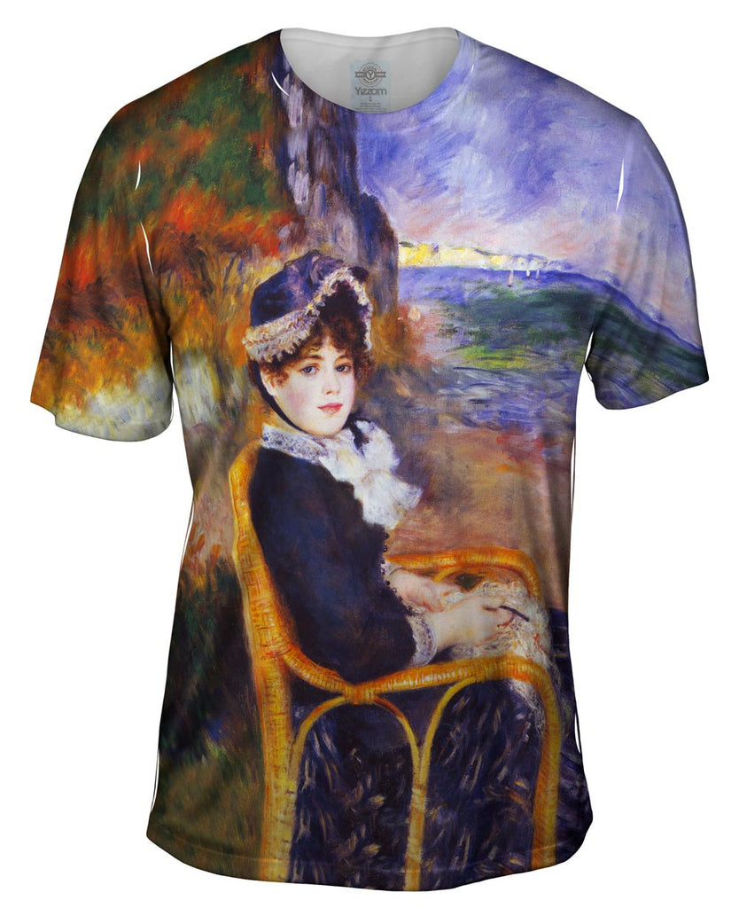 Pierre Auguste Renoir - "By The Seashore" (1883) Mens T-Shirt | Yizzam