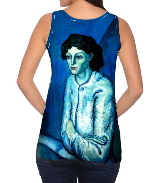 Pablo Picasso - "Woman with Folded Arms" (1902) Womens Tank Top | Yizzam