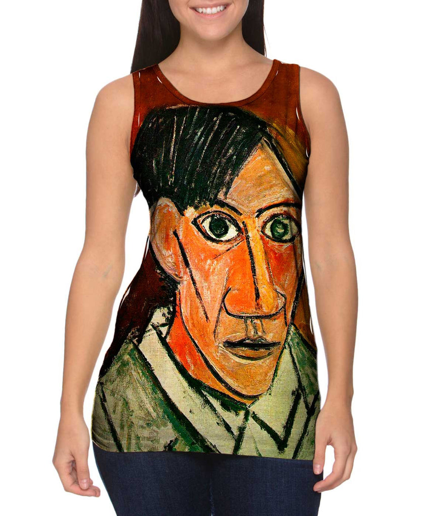 Pablo Picasso - "Self Portrait" (1907) Womens Tank Top | Yizzam