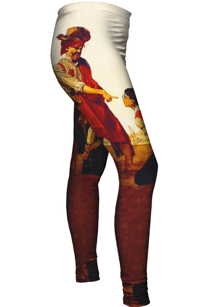 Norman Rockwell - "Cousin Reginald Plays Pirate" (1917) Womens Leggings ...