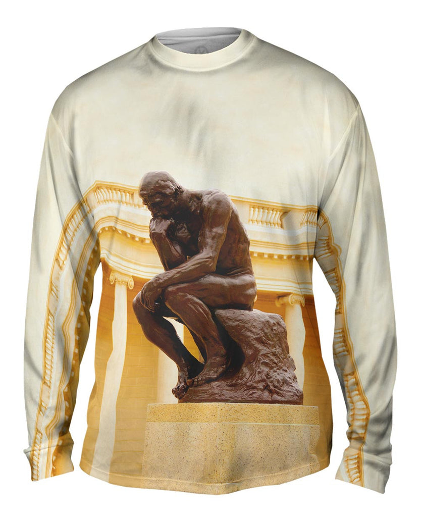 Auguste Rodin - "The Thinker" (1903) Mens Long Sleeve | Yizzam