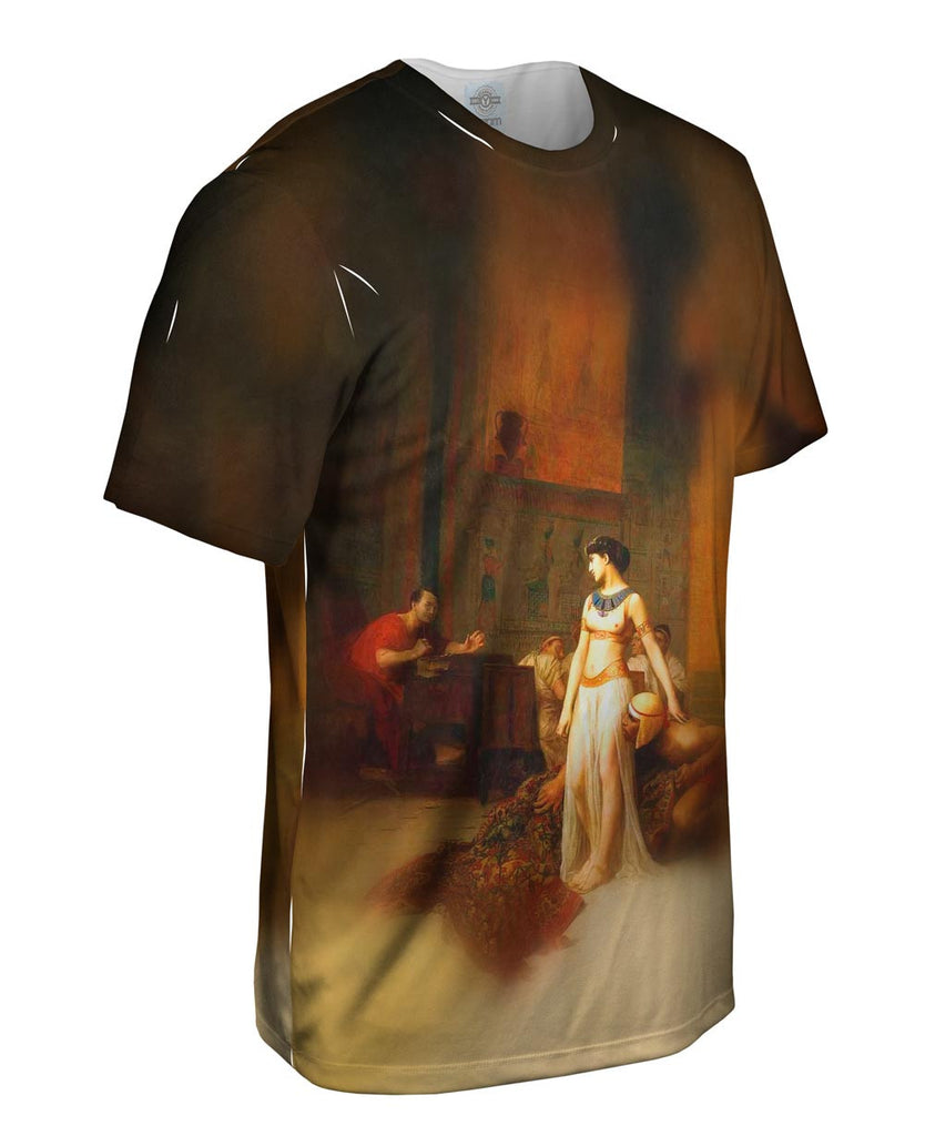 Jean-Leon Gerome - "Cleopatra And Caesar" (1866) Mens T-Shirt | Yizzam