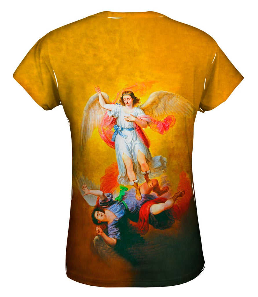 Antonio Maria Esquivel - "The Fall Of Lucifer" (1840) Womens Top | Yizzam
