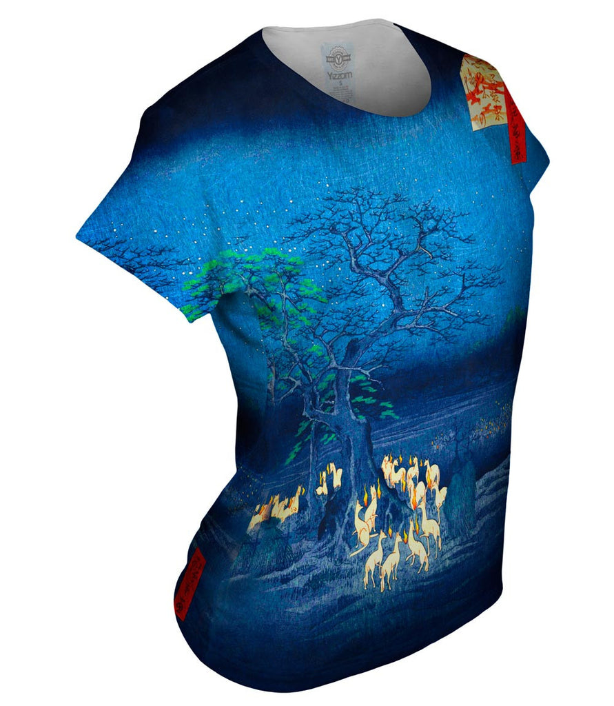 Utagawa Hiroshige - "New Year_#_s Eve Foxfires at the Changing Tree ...