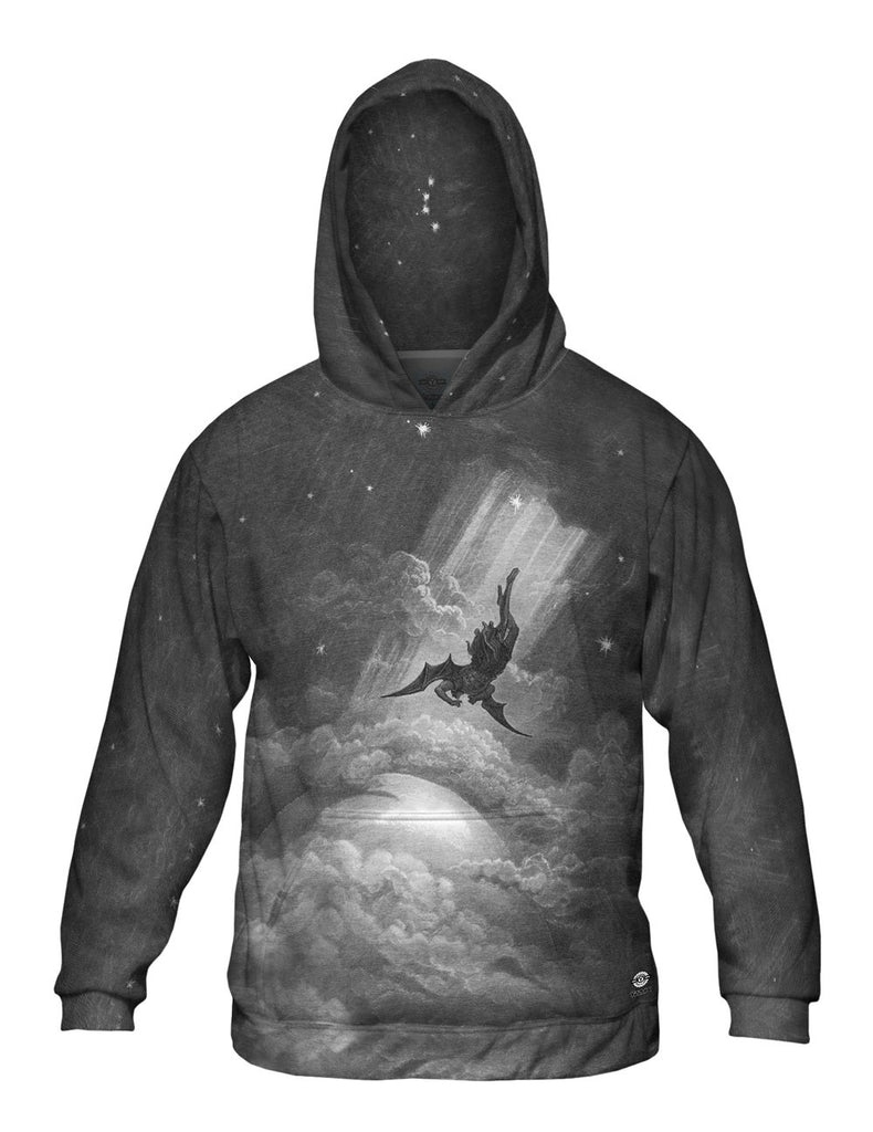 Gustave Dore - "Paradise Lost Fall to Earth" (1866) Mens Hoodie Sweater ...