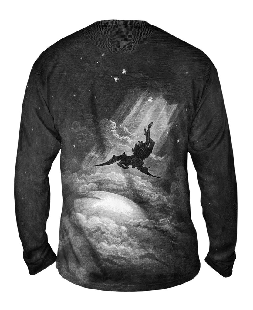 Gustave Dore - "Paradise Lost Fall to Earth" (1866) Mens Long Sleeve ...