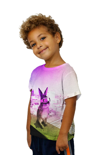 Kids City Rabbit Kids T-Shirt | Yizzam