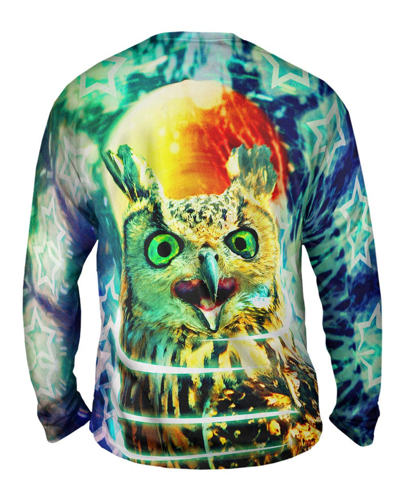 Scream Owl Mens Long Sleeve | Yizzam