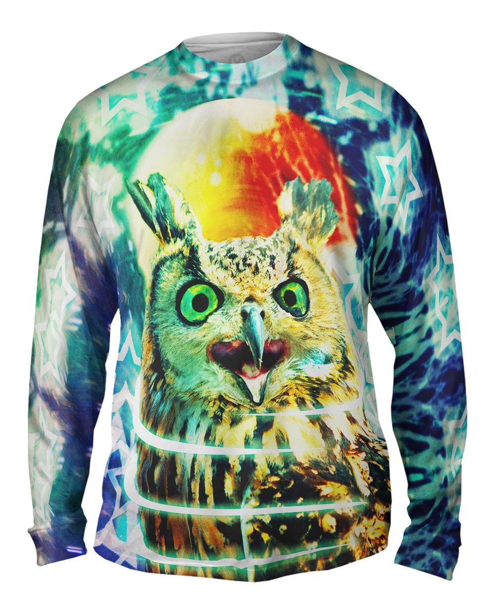 Scream Owl Mens Long Sleeve | Yizzam