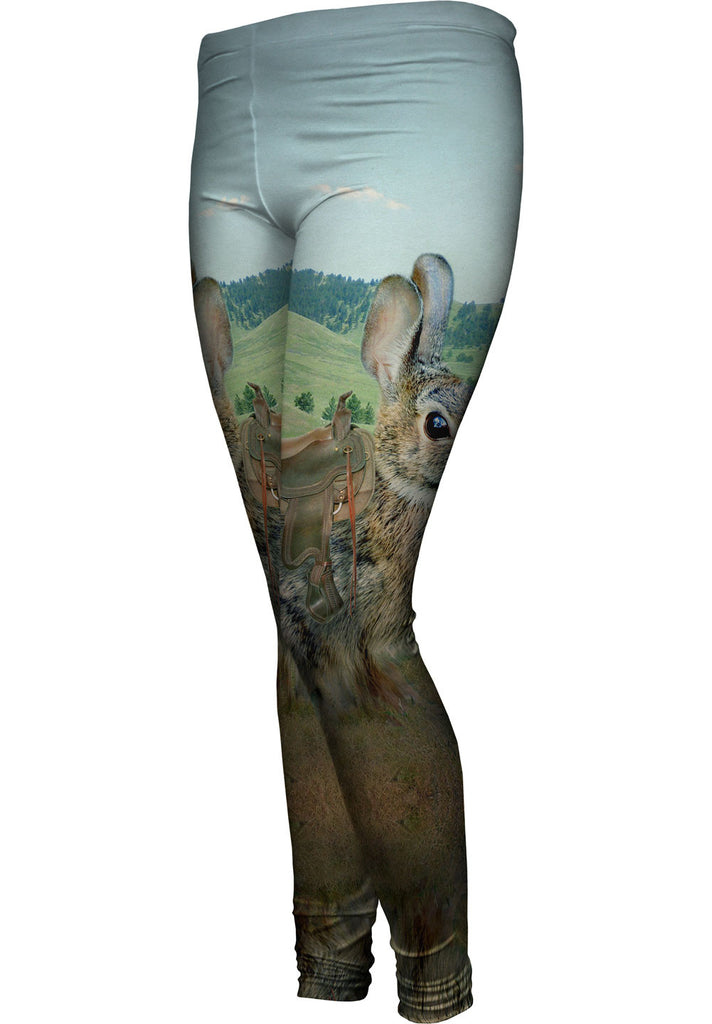 Ranch Bunny Womens Leggings | Yizzam