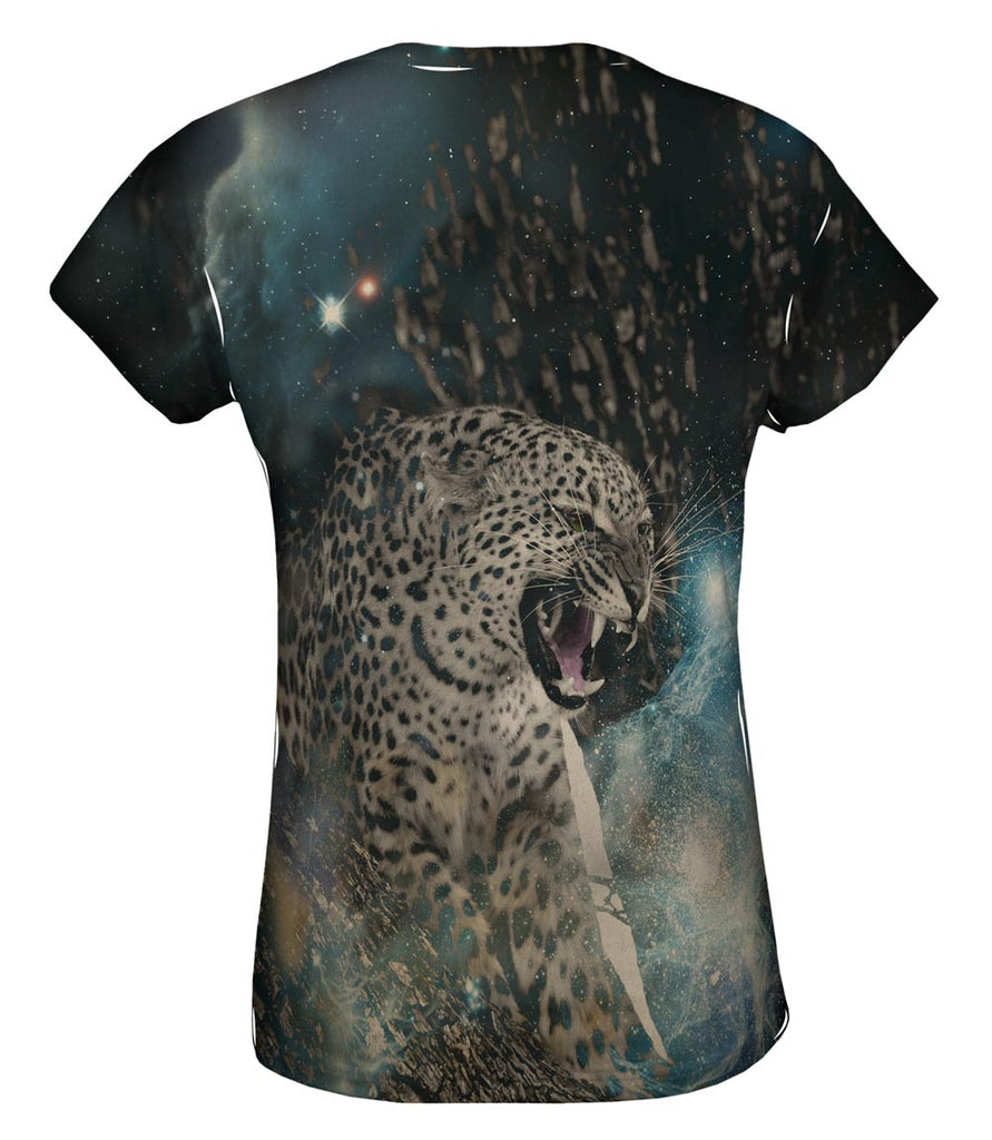 Fierce Space Leopard Womens Top | Yizzam