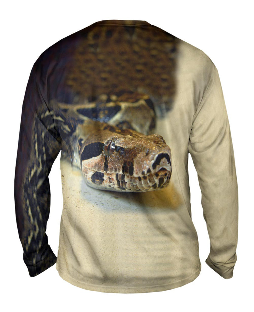 Python Slithering Snake Mens Long Sleeve | Yizzam