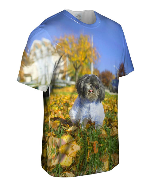 Winking Shih Tzu Mens T-Shirt | Yizzam