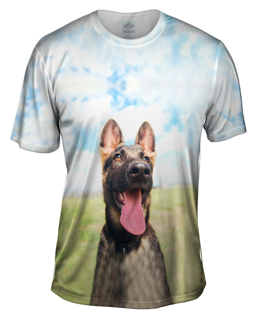 German Shepherd Hero Mens T-Shirt | Yizzam