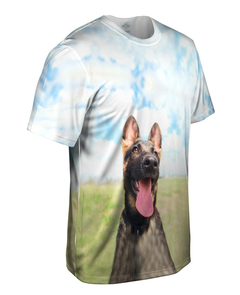 German Shepherd Hero Mens T-Shirt | Yizzam