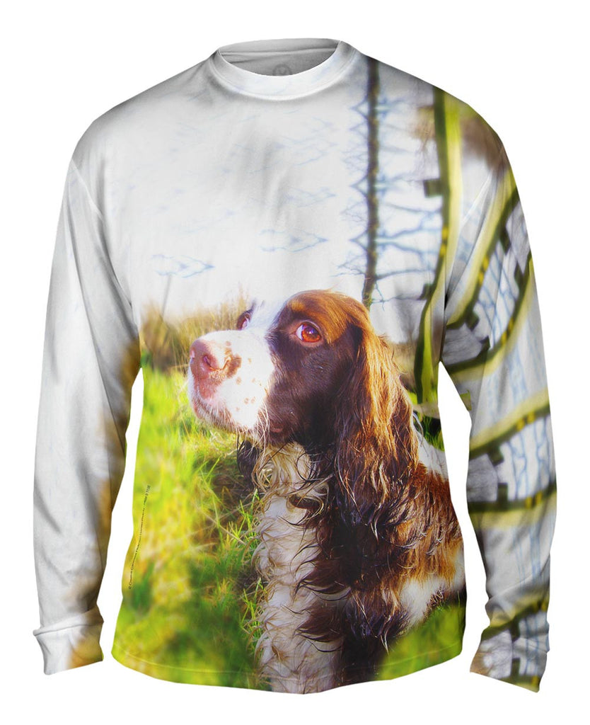 Scruffy Haired Cocker Spaniel Mens Long Sleeve | Yizzam