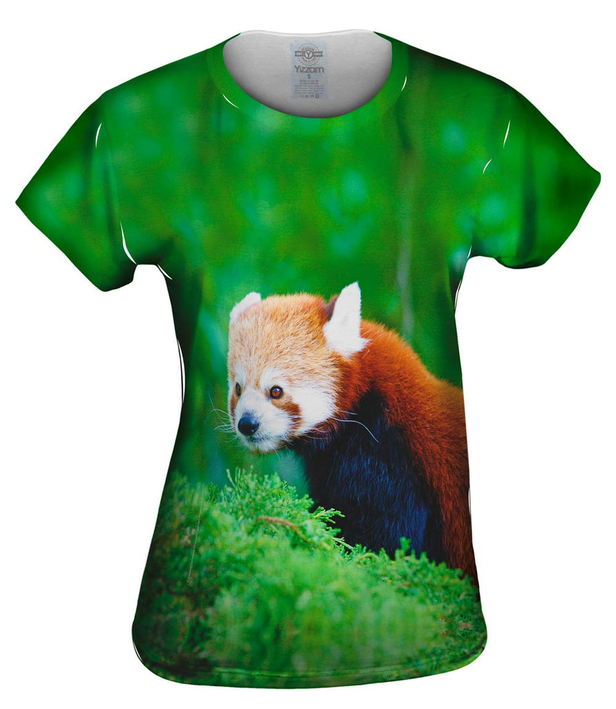 Fancy Red Panda Womens Top | Yizzam