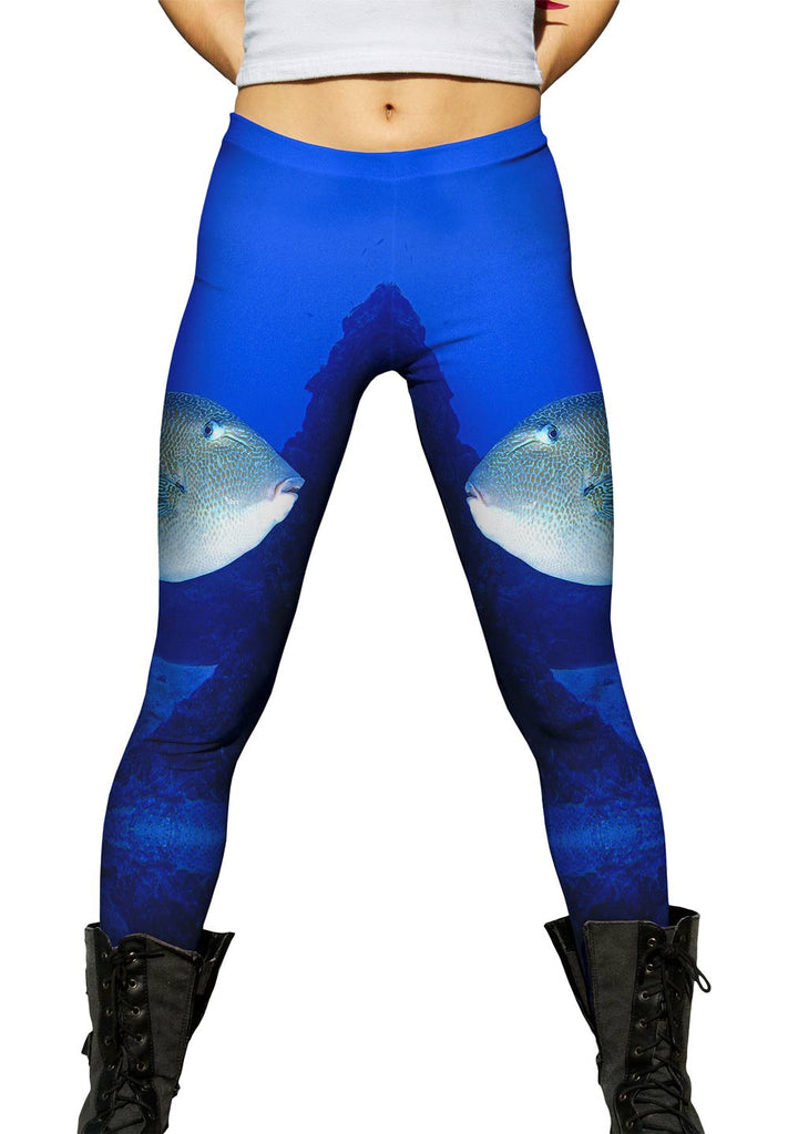 Tron Fish Underwater Womens Leggings | Yizzam