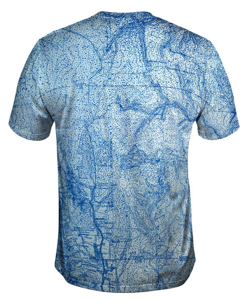 Topography Map Mens T-Shirt | Yizzam