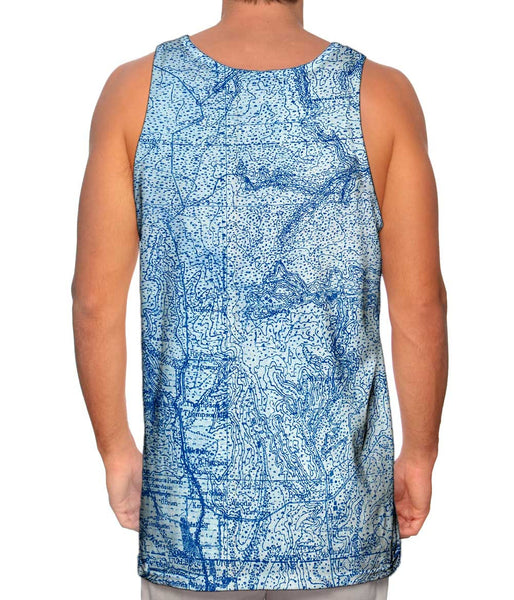 Topography Map Mens Tank Top | Yizzam