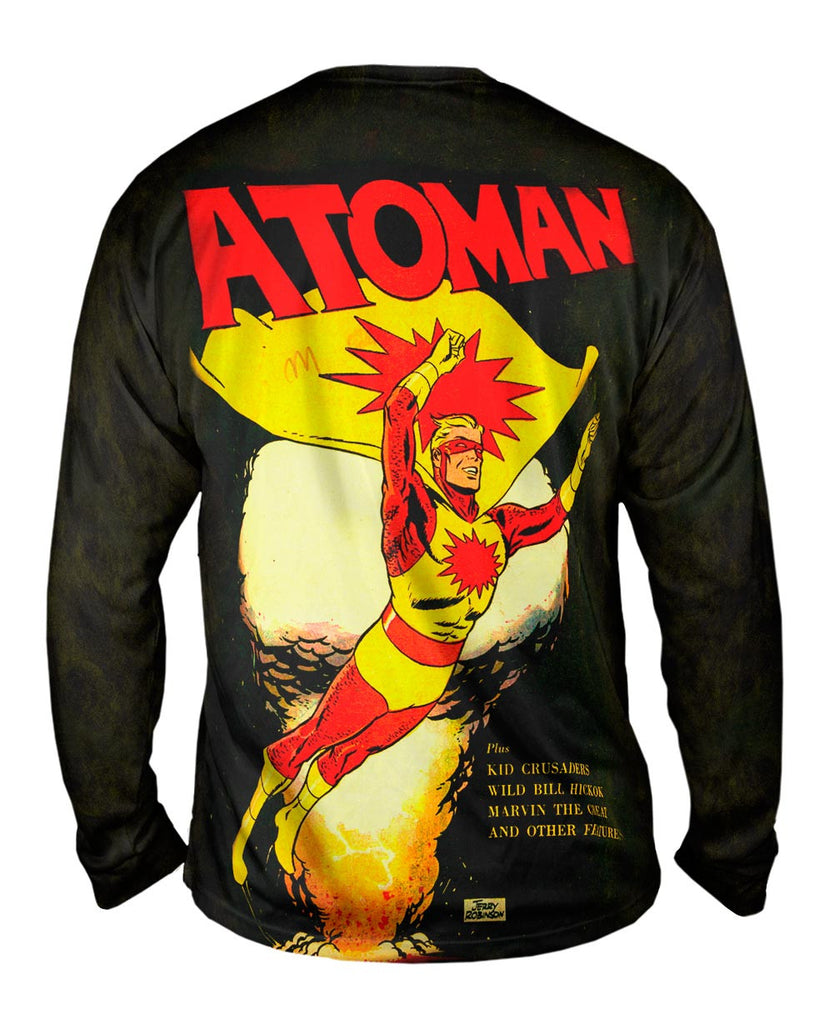 Atoman Comic Retro Mens Long Sleeve | Yizzam