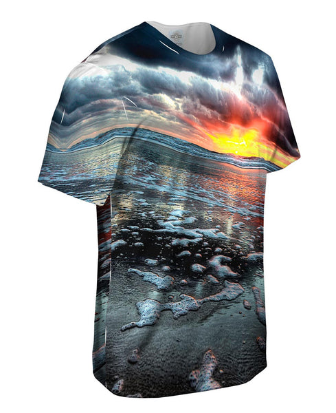 Beach Sunset Shore Mens T-Shirt | Yizzam