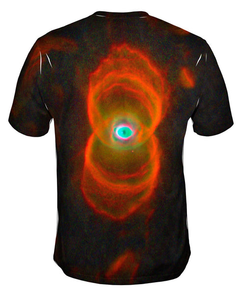 Space Galaxy Hourglass Nebula Mens T-Shirt | Yizzam