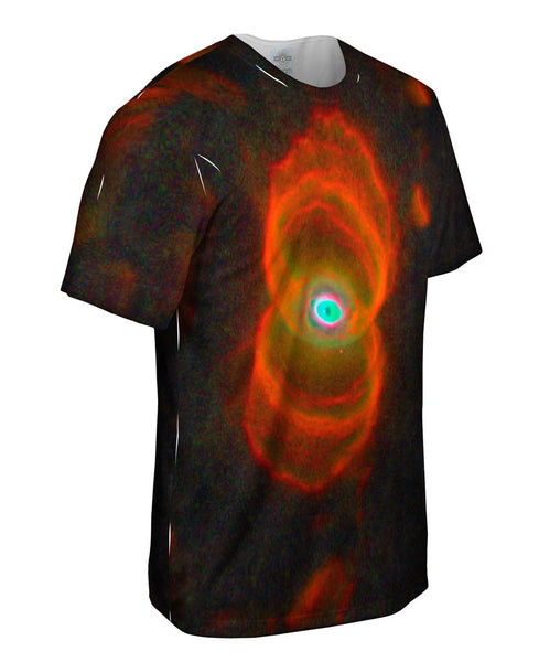 Space Galaxy Hourglass Nebula Mens T-Shirt | Yizzam