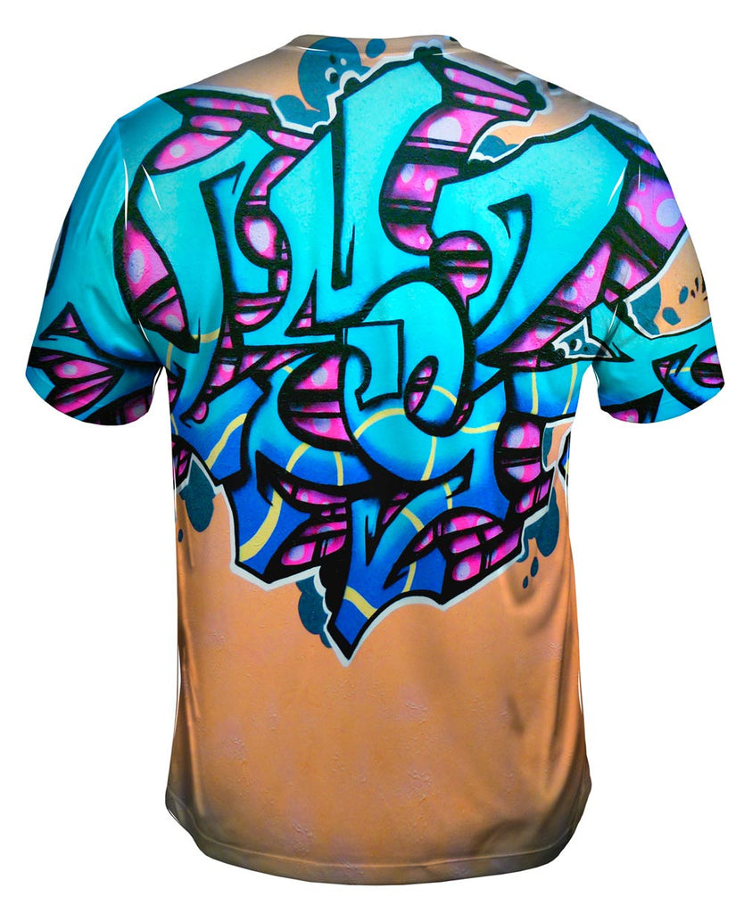 Graffiti Blue Diamond Mens T-Shirt | Yizzam