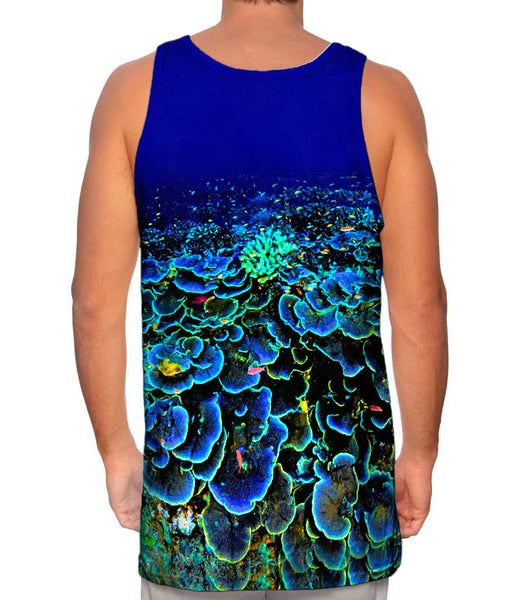 Coral Reef Color Eruption Mens Tank Top | Yizzam