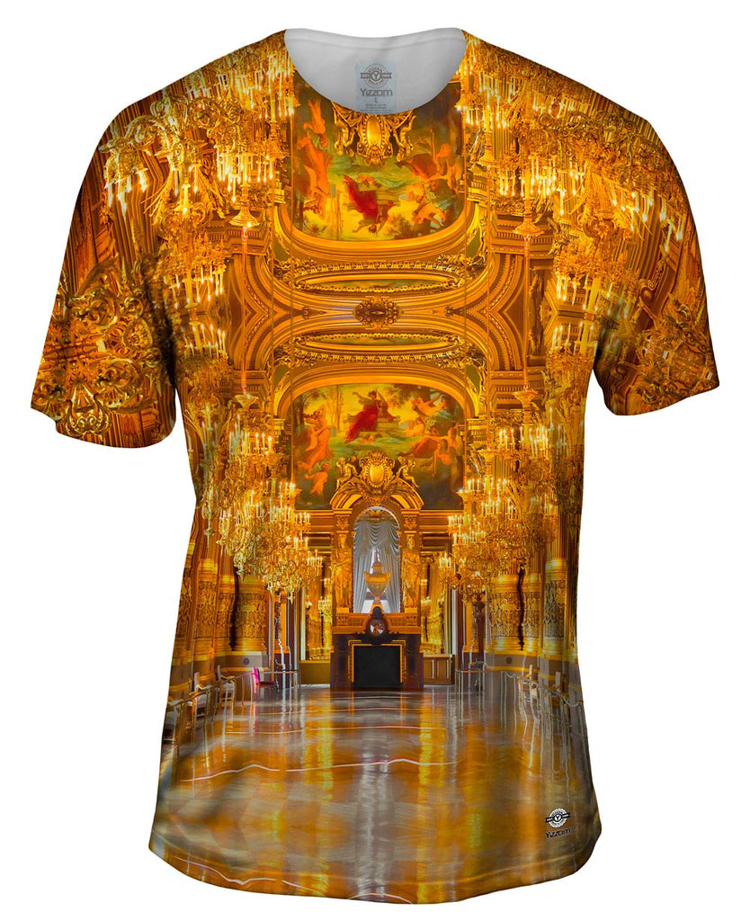 Paris Opera House Glow Mens T-Shirt | Yizzam