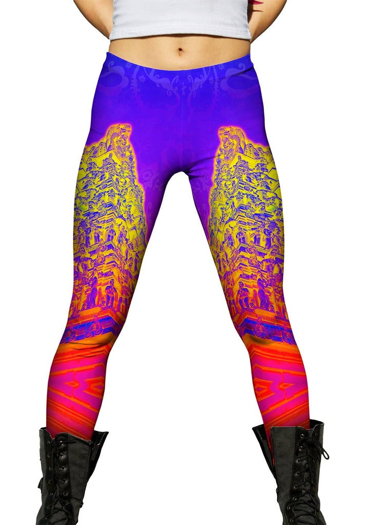 Hindu Gods Hierarchy Trippy Womens Leggings | Yizzam