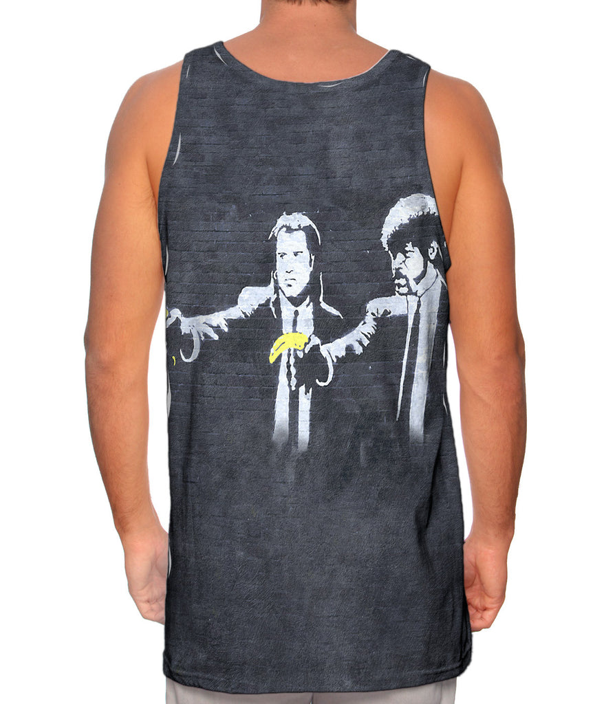 Graffiti Banksy Pulp Fruiction Mens Tank Top | Yizzam