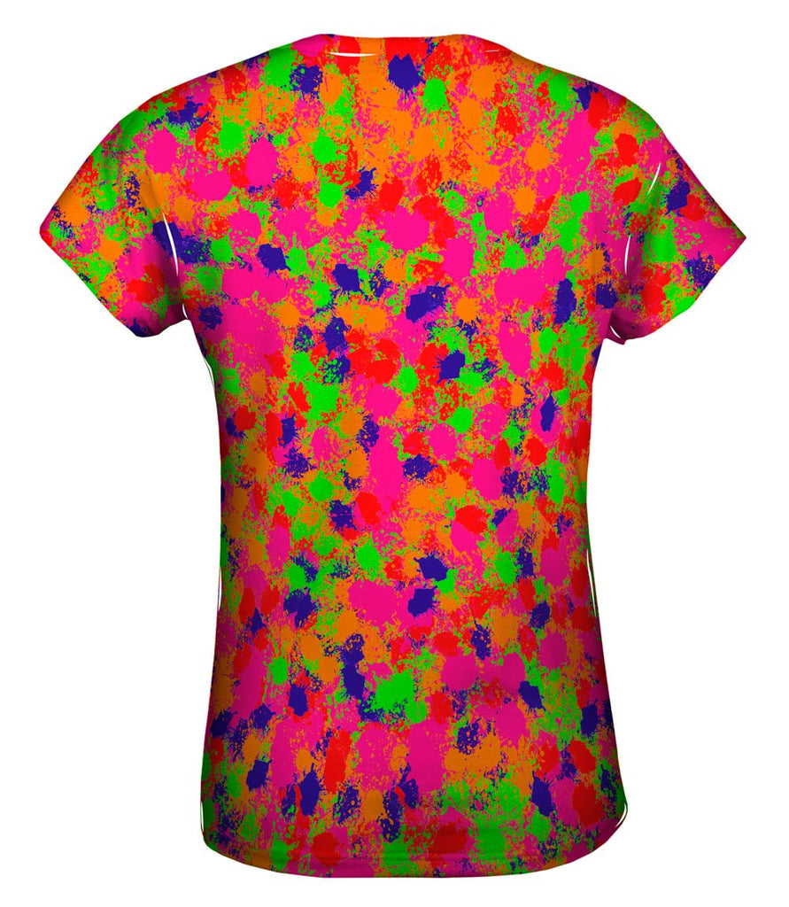 Paint Splatter Madness Womens Top | Yizzam