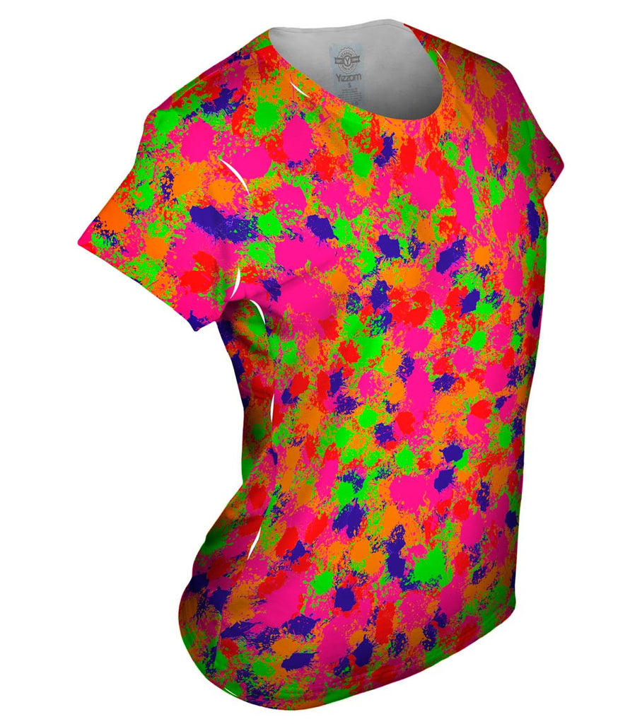 Paint Splatter Madness Womens Top | Yizzam