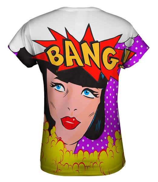 Lady Bang Purple Comic Womens Top | Yizzam