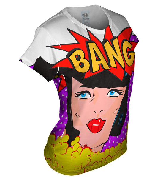 Lady Bang Purple Comic Womens Top | Yizzam
