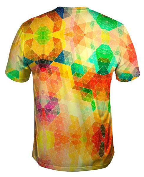 Heavy Sunshine Triangle Pattern Mens T-Shirt | Yizzam