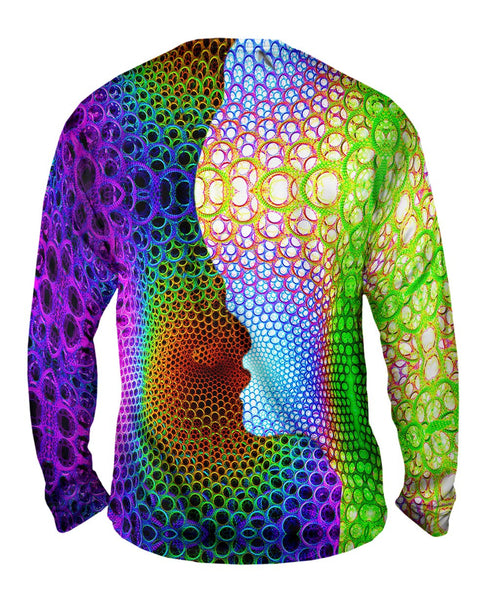 Psychedelic Kiss Mens Long Sleeve | Yizzam