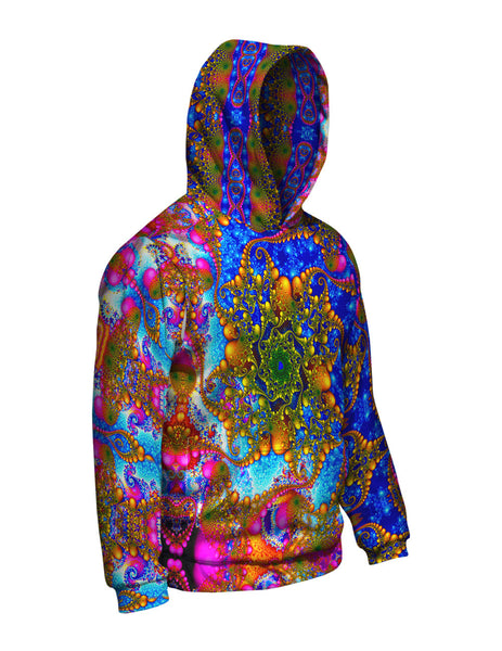 Psychedelic Curl Mens Hoodie Sweater | Yizzam